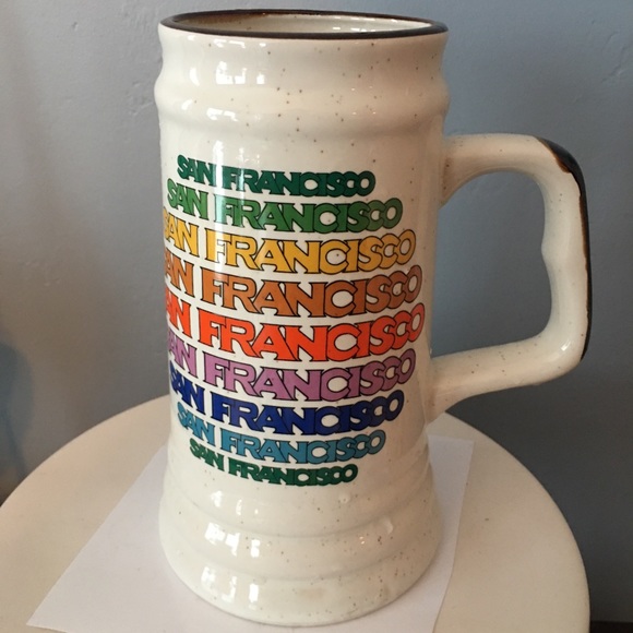 Vintage | Kitchen | San Francisco Pride Vintage Rainbow Color Stein ...